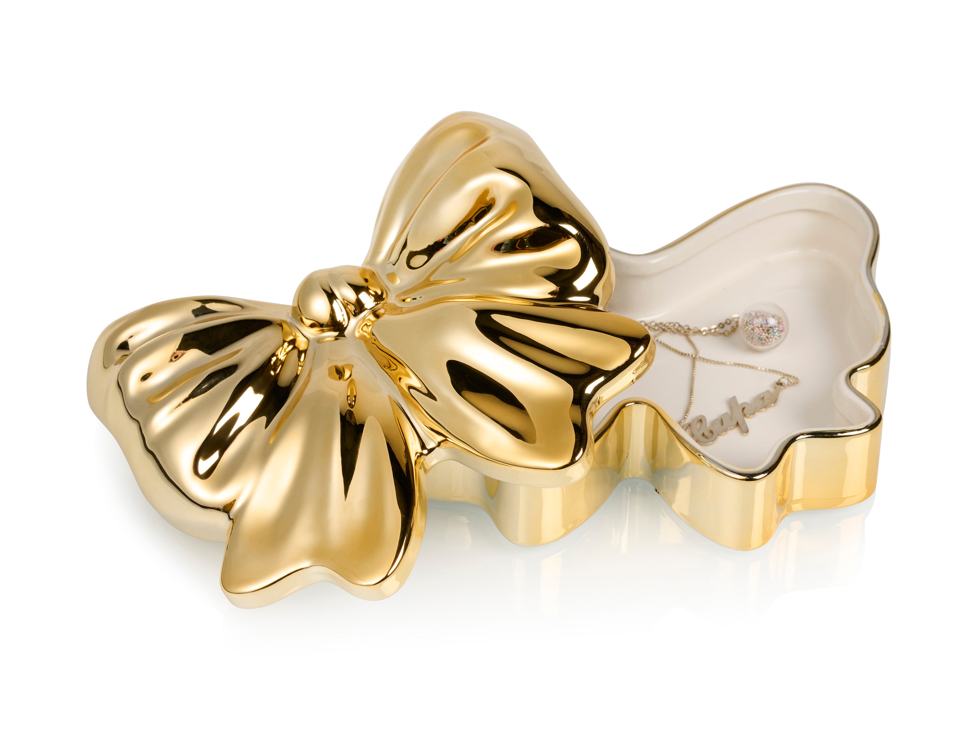 Bow Trinket Box Gold – BITTEN BV