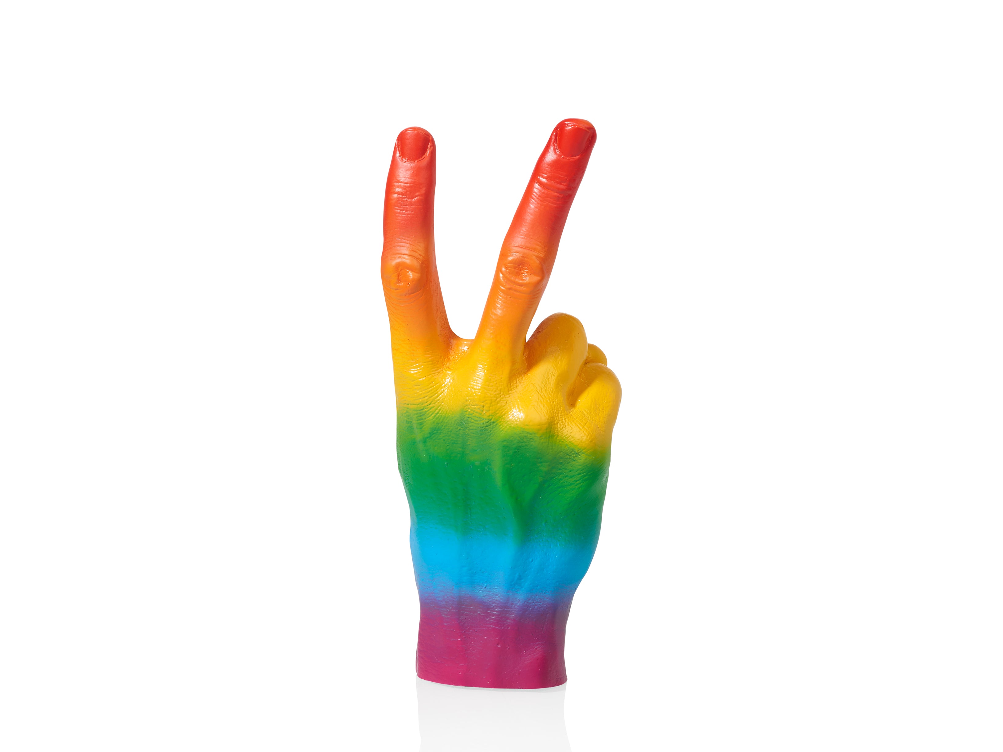 Rainbow Peace Sign Fingers